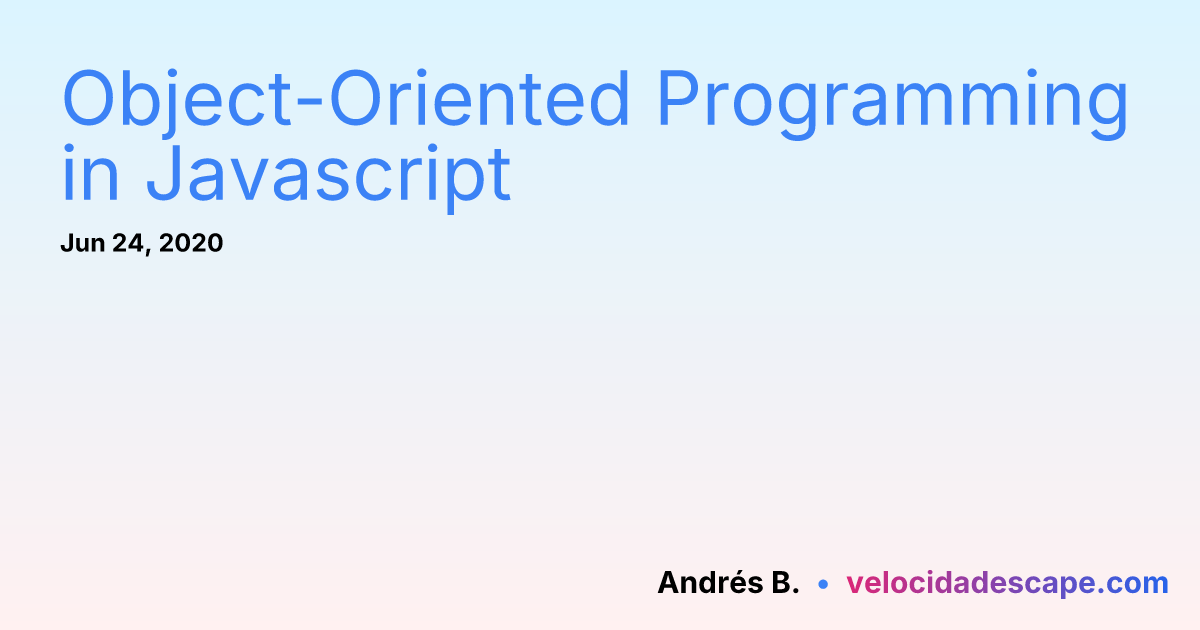 Object Oriented Programming In Javascript 7691